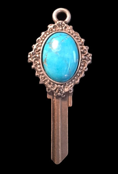 oval deep turquoise – KeysToMyCastle